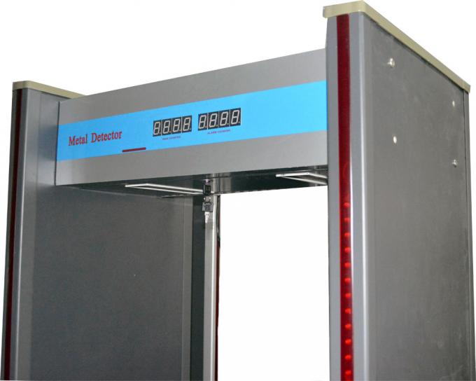 Two Led Door Sides Alarm Light Walk Through Security Scanners OEM