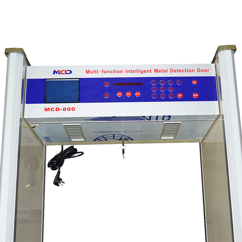 6.0" Large screen LCD Archway Metal Detector With 10 Detecting Lateral ...