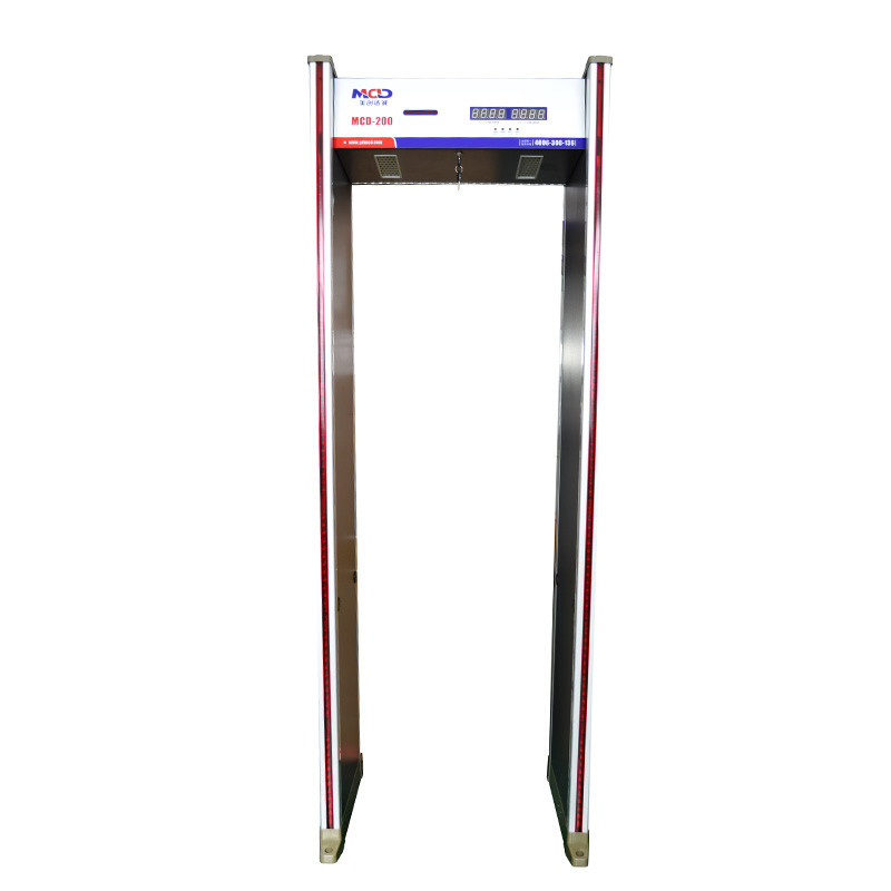 Multi Zone Walk Through Gate Body Scanner Detector Less Than 3% Alarm Rate