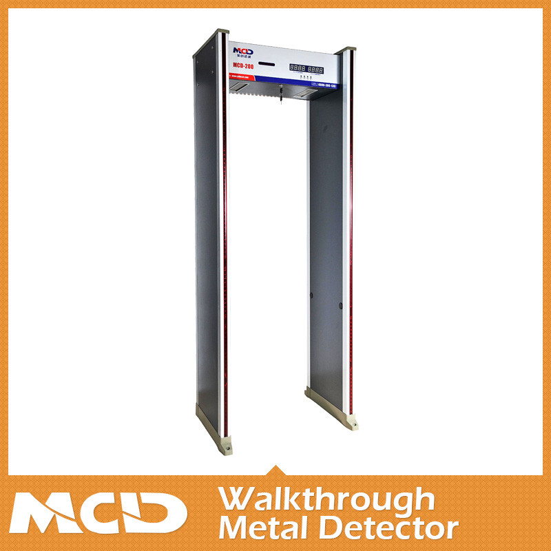 Multi Zone Walk Through Gate Body Scanner Detector Less Than 3% Alarm Rate