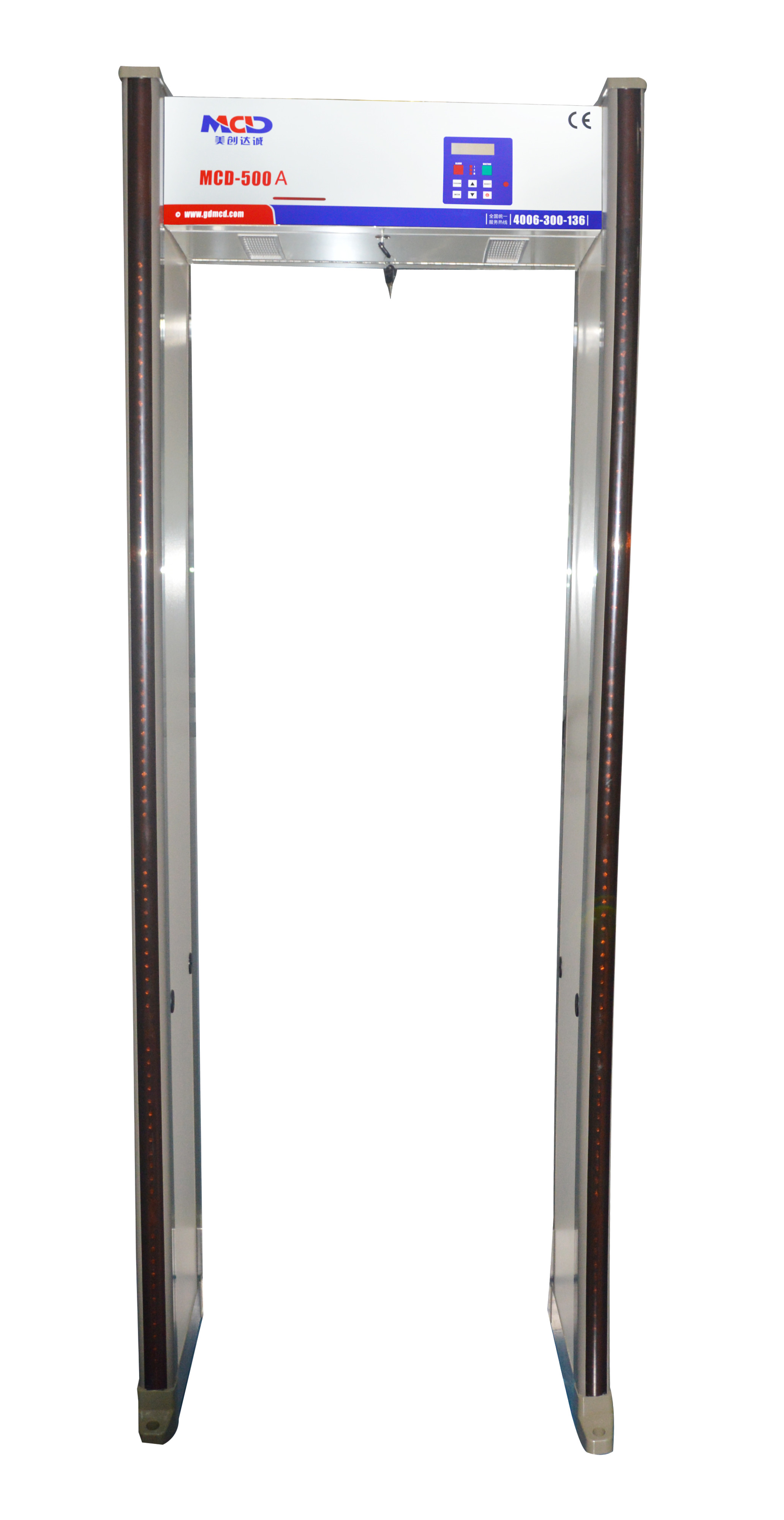 6 Detection Zones Standard Walk Through Metal Detector Gate , arch ...