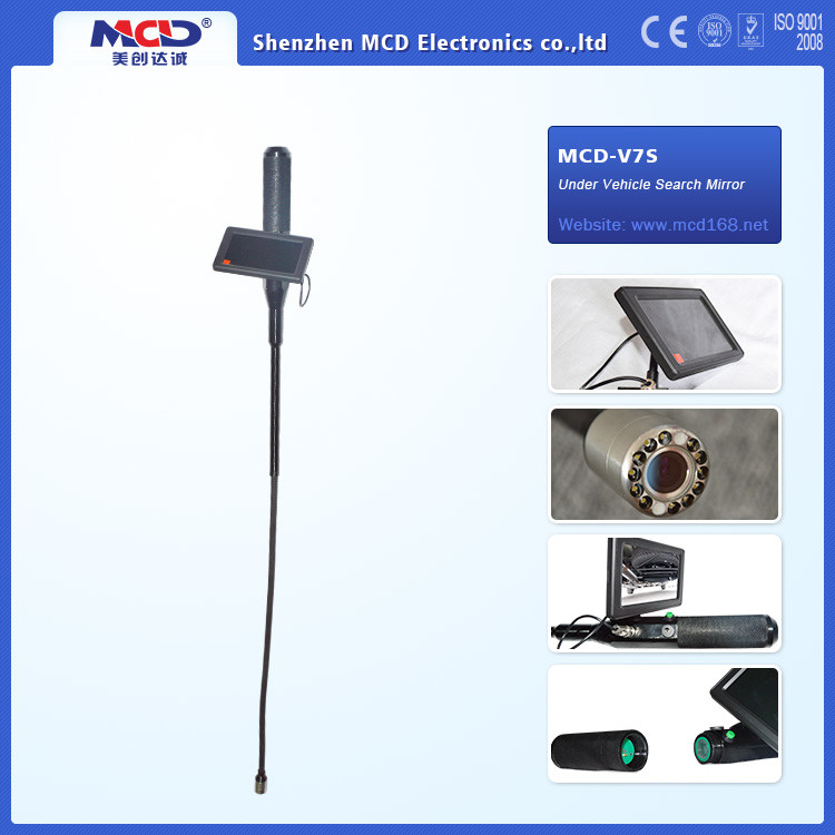 16:9 Telescopic Pole Under Vehicle Inspection Camera With 12 Leds ...