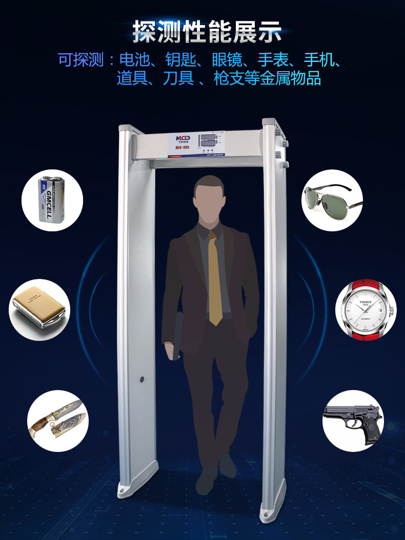 2020 New MCD -100 Walk Through Gate , Security pass through metal ...